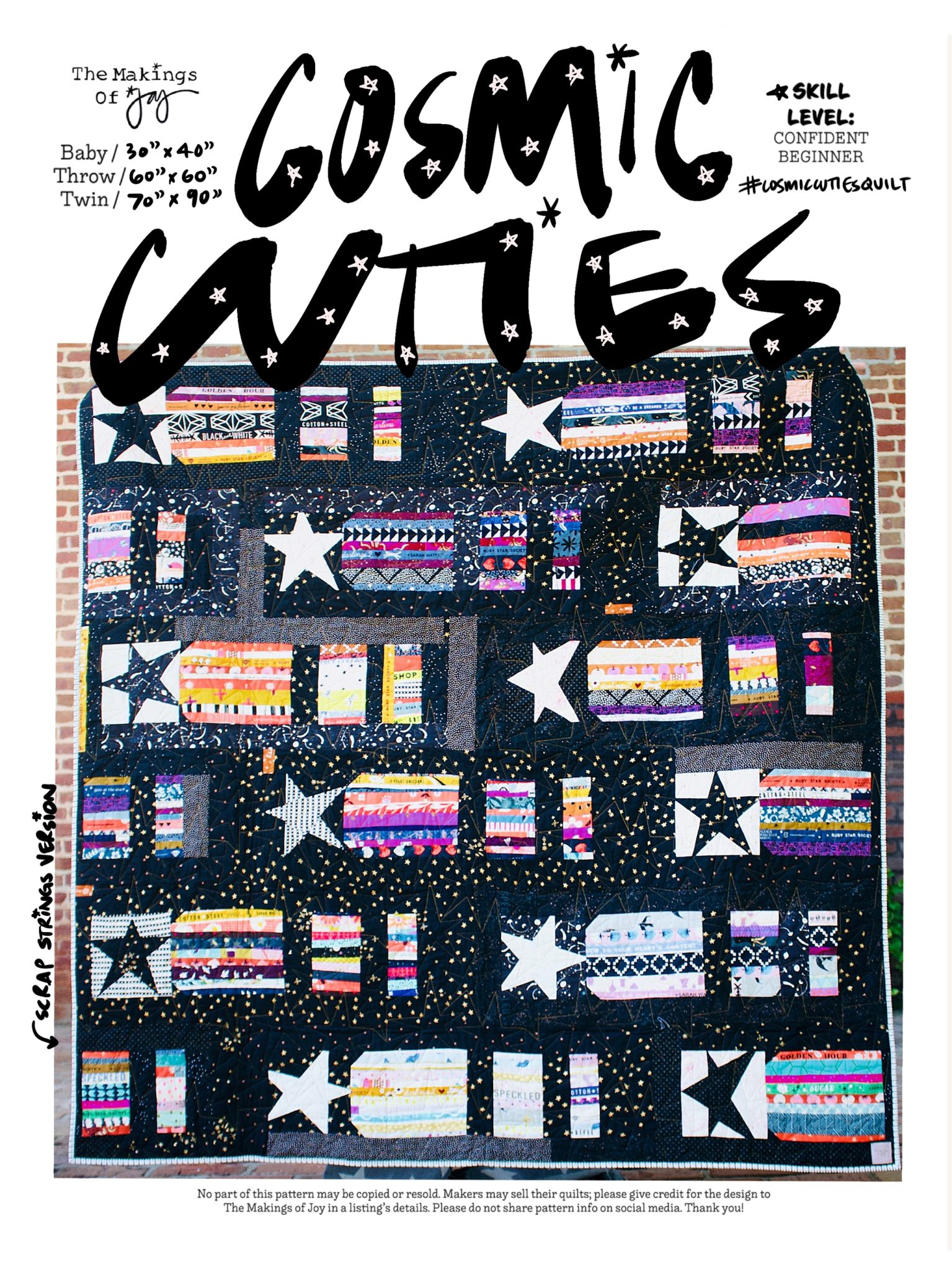 Cosmic Cuties Quilt Pattern – Joy Martin